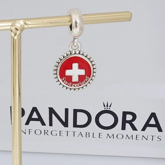 Pandora | Jewelry | Pandora Switzerland Flag Dangle Charm Dangle Charm ...